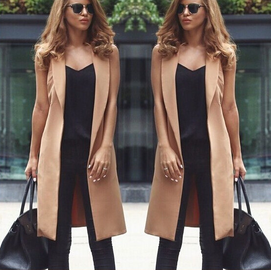 Fashion Pure Color Long Coat L70160 on Luulla